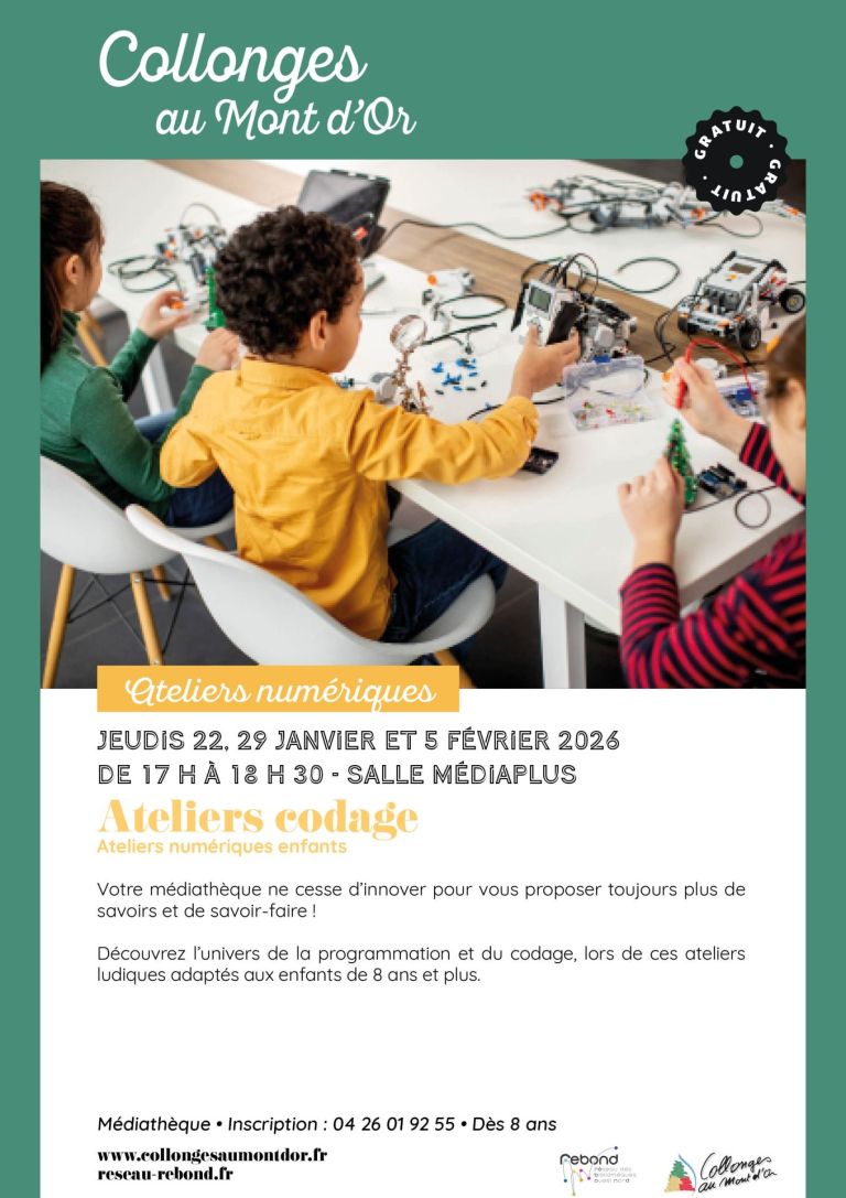 Ateliers numériques enfants : codage et programmation - Mairie de ...